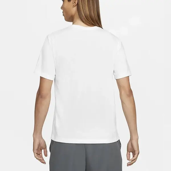 Nike Logo Printing Training Short Sleeve White T-shirt