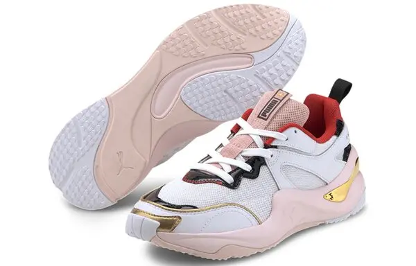 PUMA Charlotte Olympia X Rise Sneakers - White/pink/red