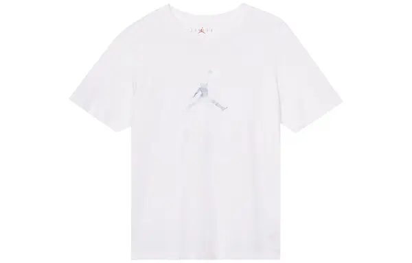 JORDAN Sport Dna Solid Color Logo Alphabet Numeric Printing Short Sleeve White - Default Color