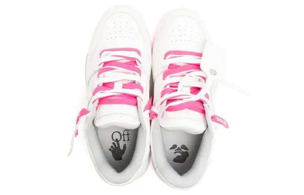 Off-White Out Of Office Low-top Sneakers - Pink/white
