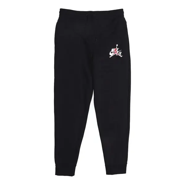 JORDAN Jumpman Classics Fleece Lined Casual Long Pants - Black