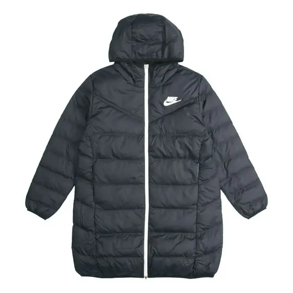 Nike Windrunner Down Fill Reversible Parka - Black