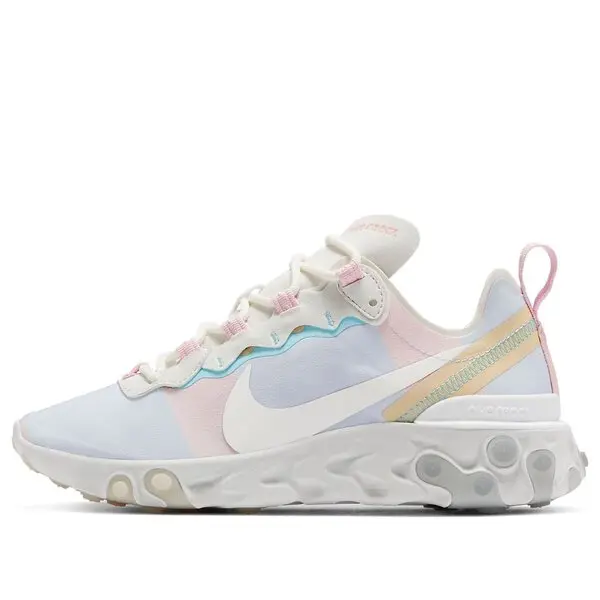 Nike React Element 55 Light Blue Pink Sneakers - Blue/pink