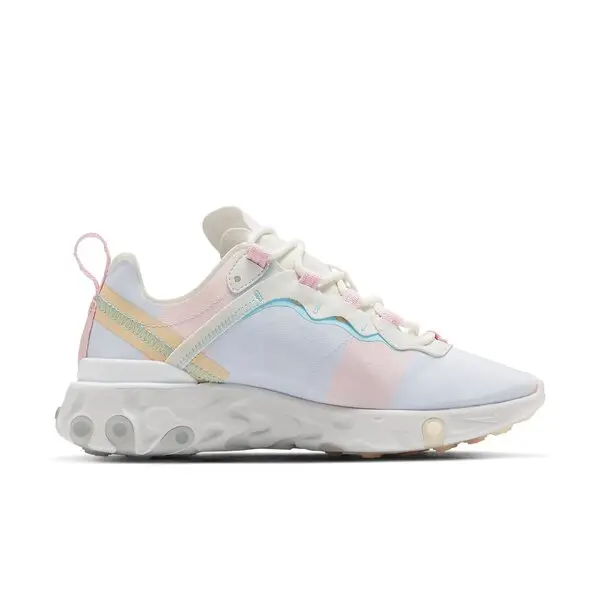 Nike React Element 55 Light Blue Pink Sneakers - Blue/pink