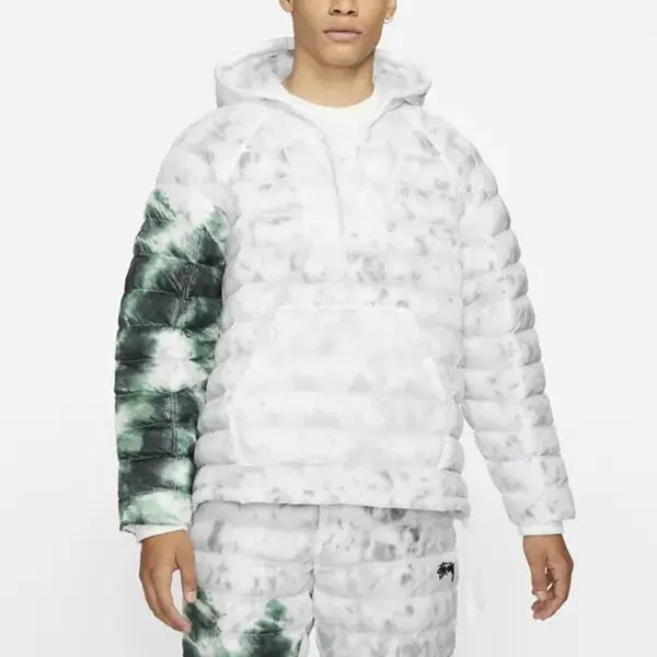 StÜssy X Nike Insulated Pullover Jacket - White/green