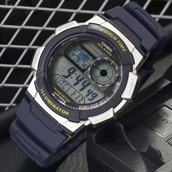 Casio Waterproof Sports Digital Watch With 10-year Battery - Black