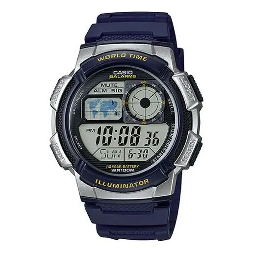 Casio Waterproof Sports Digital Watch With 10-year Battery - Black