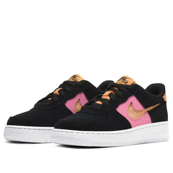 Nike Force 1 Low "black Lotus Pink" Sneakers