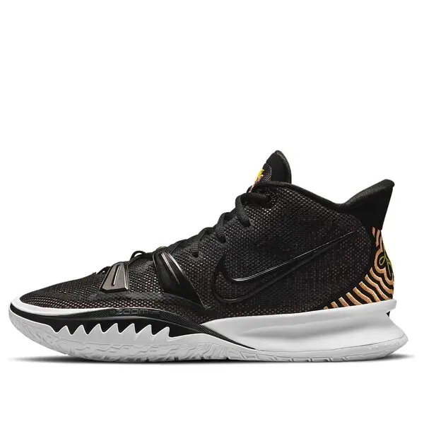 Nike Kyrie "ripple Effect" Mid Top Basketball Shoes - Black/white