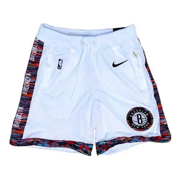 Nike Nba Brooklyn Nets City Series Basketball Shorts - White