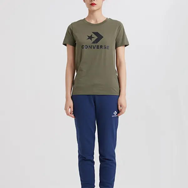 CONVERSE Classic Logo Short Sleeve T-shirt - Green
