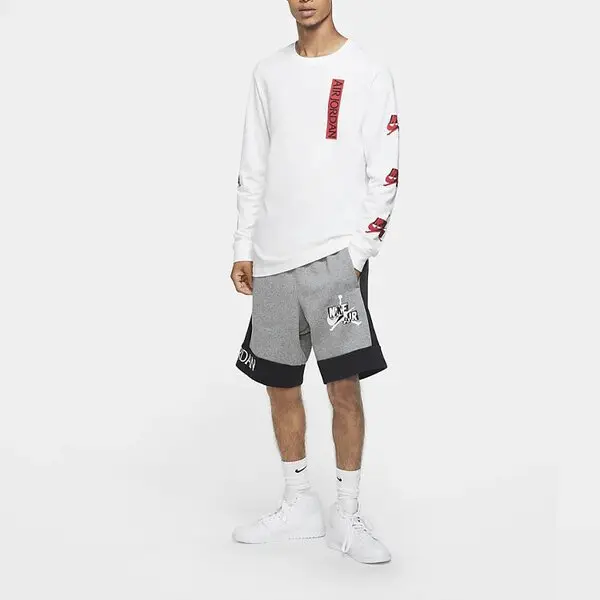 JORDAN Long Sleeves T-shirt Red