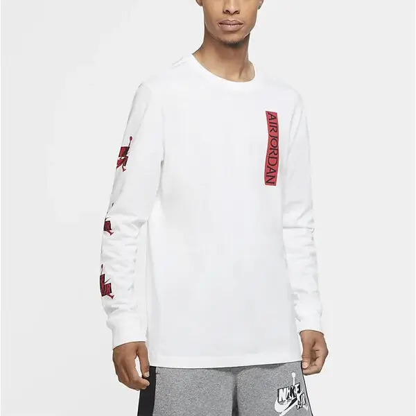 JORDAN Long Sleeves T-shirt Red