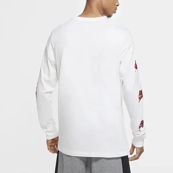 JORDAN Long Sleeves T-shirt Red