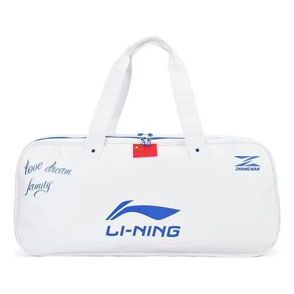 LI-NING Tournament Racquet Bag - White/blue
