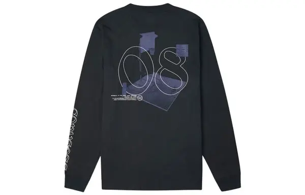 CONVERSE Distorted Court Long Sleeve T-shirt Asia Sizing