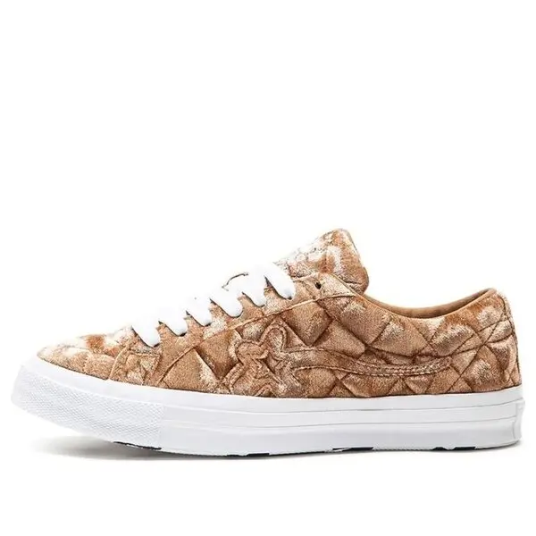 CONVERSE One Star X Golf Le Fleur Quilted Velvet Sneakers - Gold