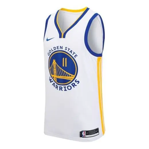 Nike X Nba Golden State Warriors Klay Thompson 11 Jersey - White/gold
