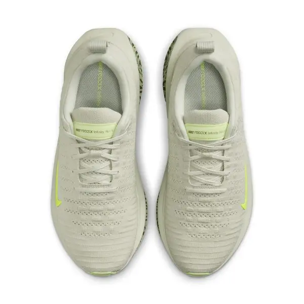 Nike Reactx Infinity Run 4 Premium Athletic Sneakers - Light Bone/barely Volt/cargo Khaki