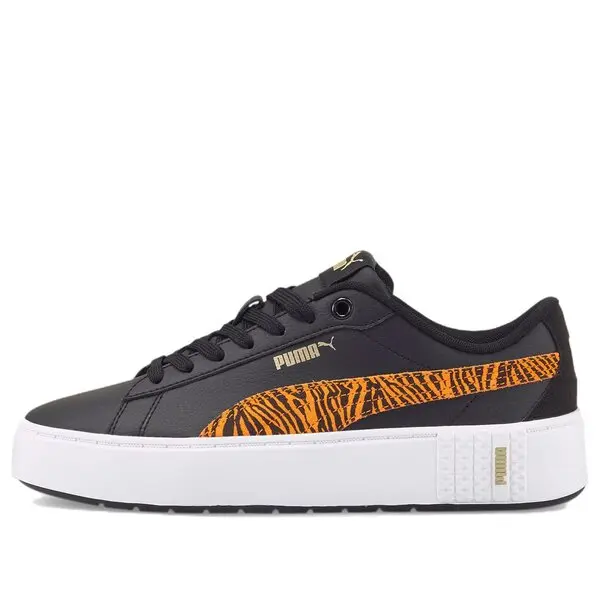 PUMA Mash Platform Sneakers - Black/white/orange