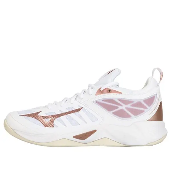 Mizuno Wave Dimension Low Top Sneakers - White/rose Gold