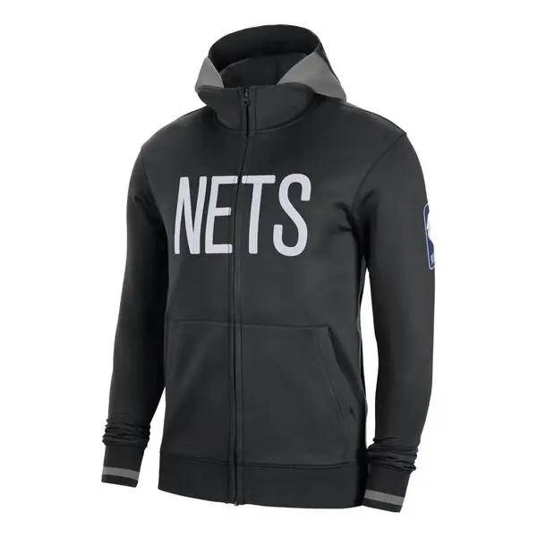 Nike X Nba Showtime Jacket 'brooklyn Nets - Black
