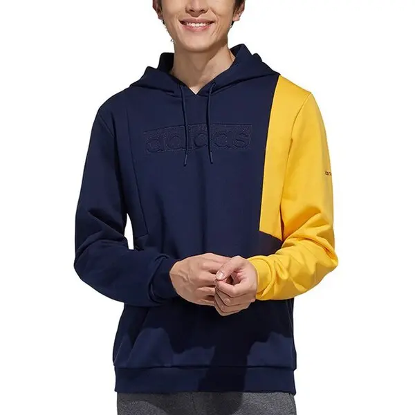 Adidas Neo Contrasting Colors Loose Sports Pullover Navy