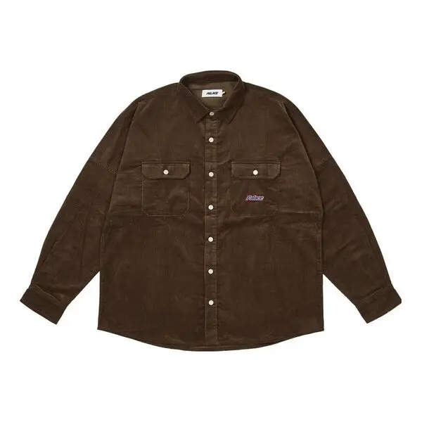 PALACE Drop Shoulder Cord Shirt 'nice - Brown