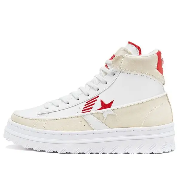 CONVERSE Pro Leather X2 High Top Sneakers - White/red