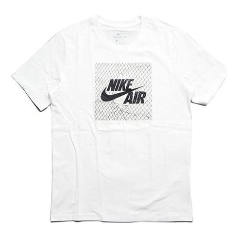 Nike Logo Printing Round Neck Short Sleeve - White
