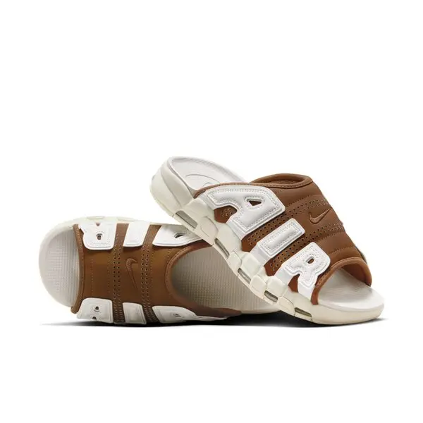 Nike More Uptempo Slides - Brown/sail