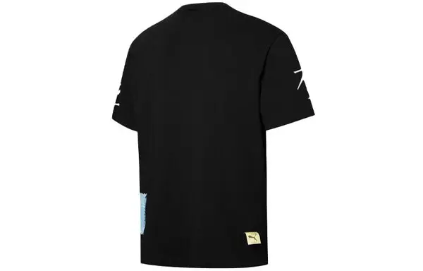 PUMA X Michael Lau Short T-shirt 'black Beige - Black/beige