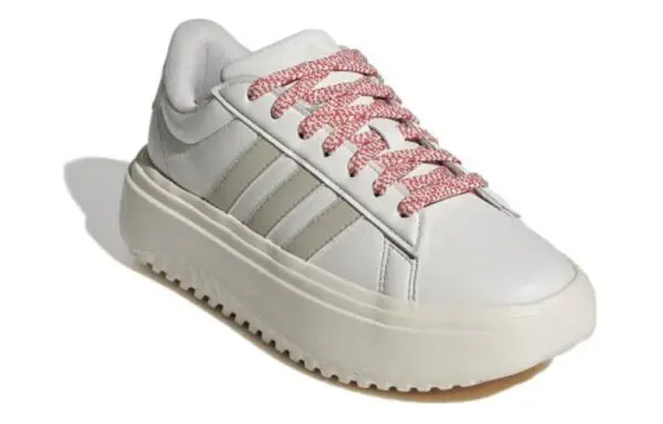 Adidas Grand Court Platform Sneakers - Beige/pink