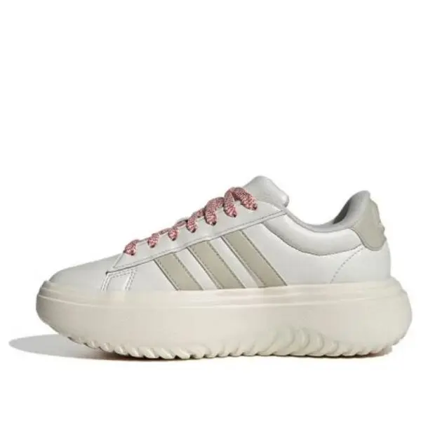 Adidas Grand Court Platform Sneakers - Beige/pink