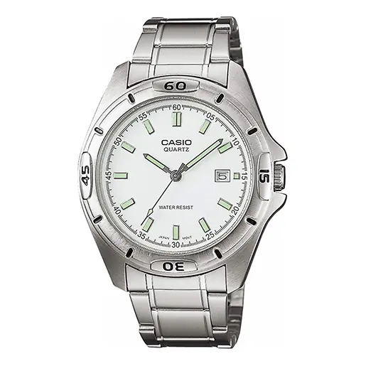 Casio Standard Series Metallic Sports Watch - White