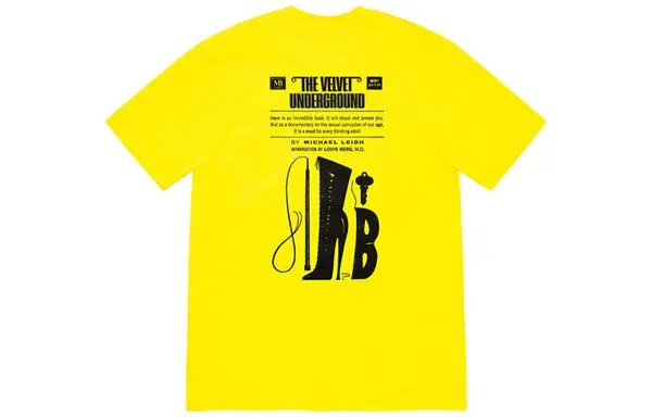 Supreme X The Velvet Underground Short Sleeve Tee - Yellow