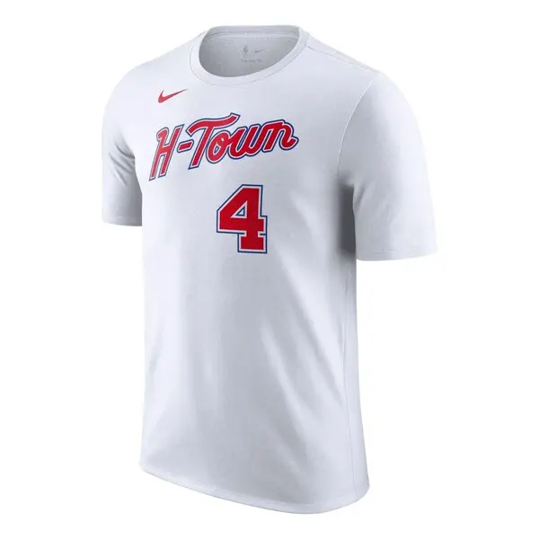 Nike Houston Rockets Jalen Green 4 City Edition T-shirt - White/red