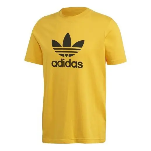Adidas Originals Trefoil T-shirt Short Sleeve Color - Gold