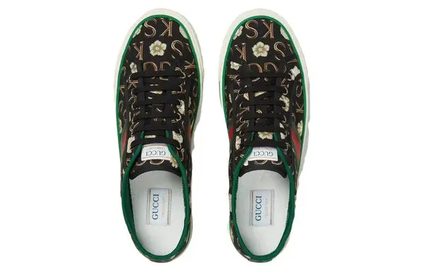 Gucci Tennis 1977 Ken Scott Sneakers - Black/green/red