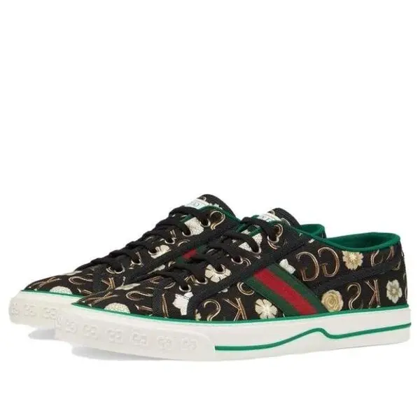 Gucci Tennis 1977 Ken Scott Sneakers - Black/green/red