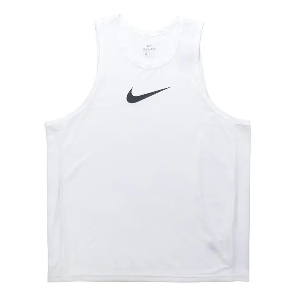 Nike Dri-fit Sleeveless Vest - White