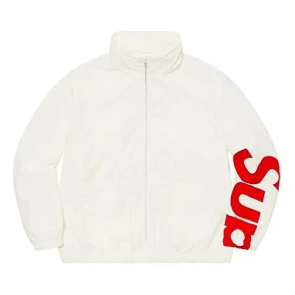 Supreme Spellout Track Jacket - White/red
