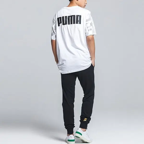 PUMA Summer Print Aop T-shirt 'white Grey Black