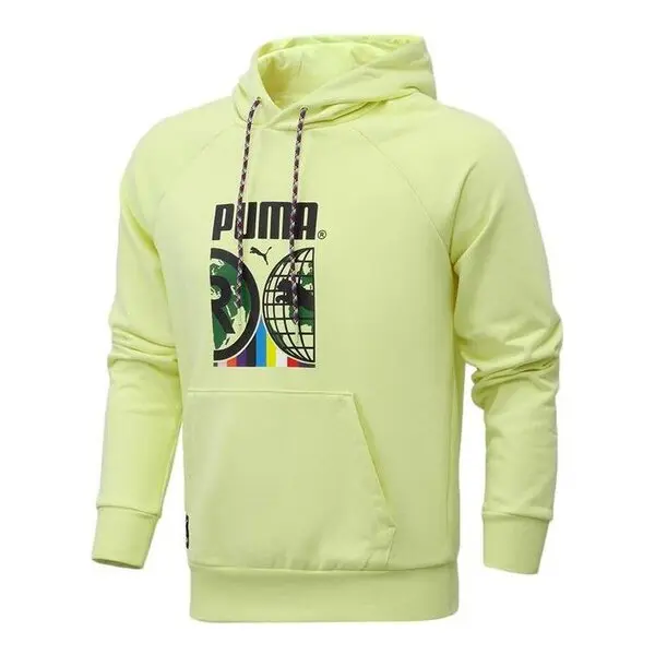 PUMA Casual Graphic Hoodie - Yellow/black