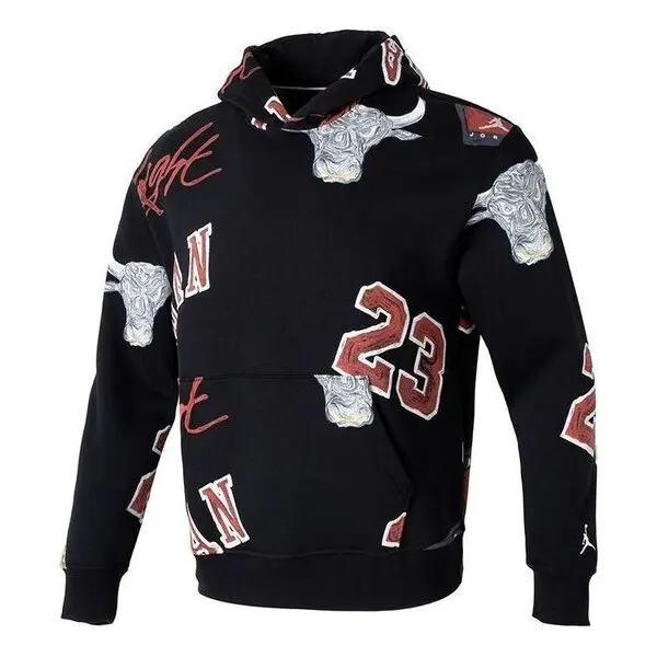 JORDAN Brooklyn Fleece Pullover Hoodie - Black/sail