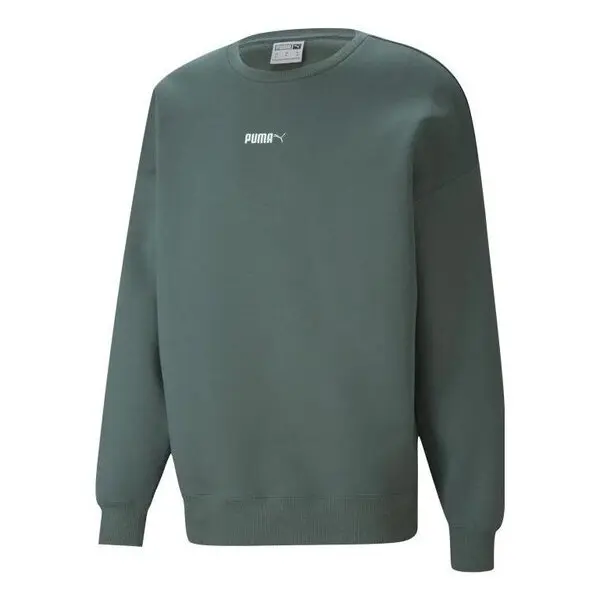 PUMA Small Logo Crew Neck Sweatshirt - Green