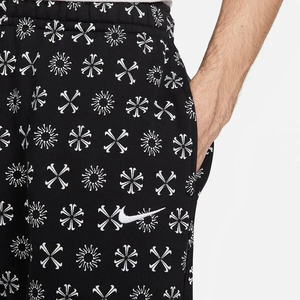 Nike Club Fleece Monogram Jogger Pants 'black