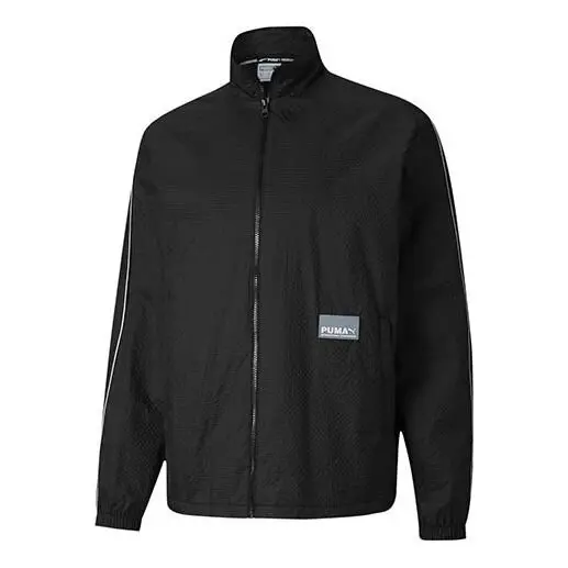 PUMA Sportswear Fit Long Sleeve Running Jacket With Brand Logo - Black