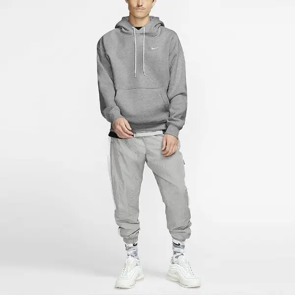 Nike Embroidered Small Logo Hoodie - Graywhite