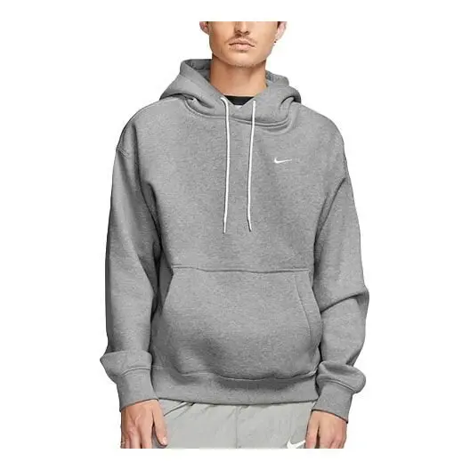 Nike Embroidered Small Logo Hoodie - Graywhite